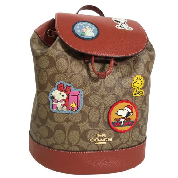 OTHERS | Bags | Coach Rucksack Daypack Signature Snoopy Collaboration ...